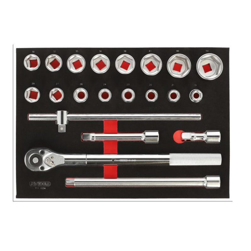 Module de douilles Kstools et accessoires 3/4'', 21 pièces