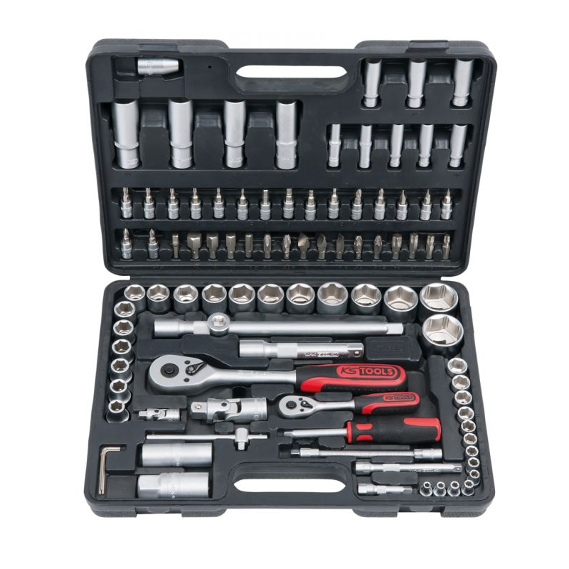 KSTOOLS : Coffret de douilles F6 1/4'' - 1/2'' 94 pcs - SBCI