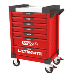 KSTOOLS : Servante ULTIMATE rouge 7 tiroirs équipée de 337 outils - SBCI