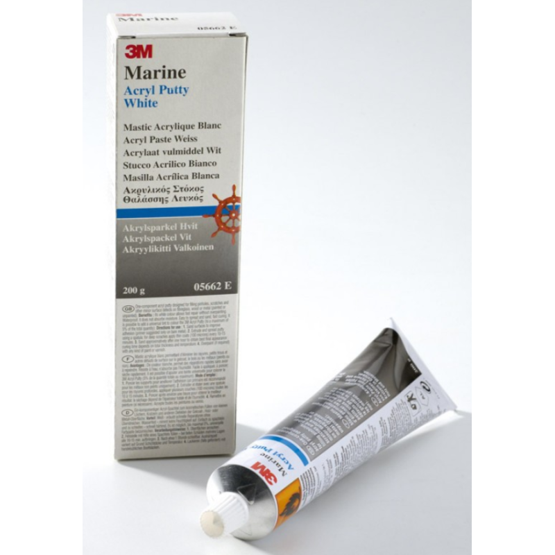 Mastic de finition Acrylique BLanc le tube de 200grs 3M