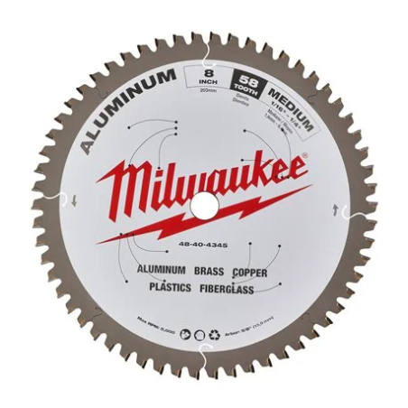 Milwaukee : Lame scie circulaire ALU - Ø203mm, alésage Ø5/8mm ...