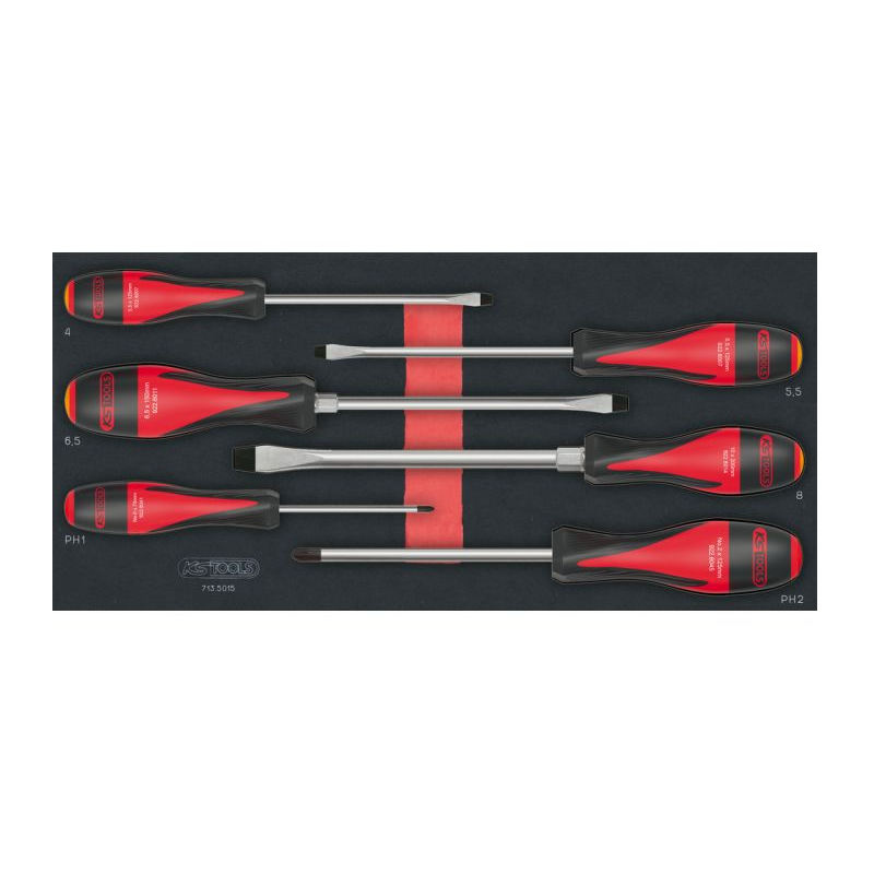 KSTOOLS : Module de tournevis ULTIMATE® Fente - PHILLIPS®, 6 pièces - SBCI