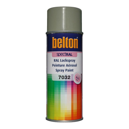 Peinture aérosol 400ml RAL 7032 Gris Silex Belton